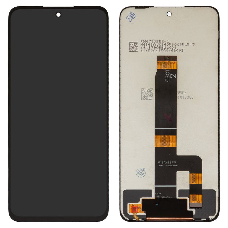 LCD compatible with Xiaomi Poco M6 Pro 5G, Redmi 12, (black, without ...